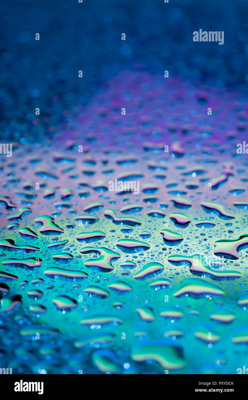 Abstract cool toned background of water droplets Stock Photo - Alamy