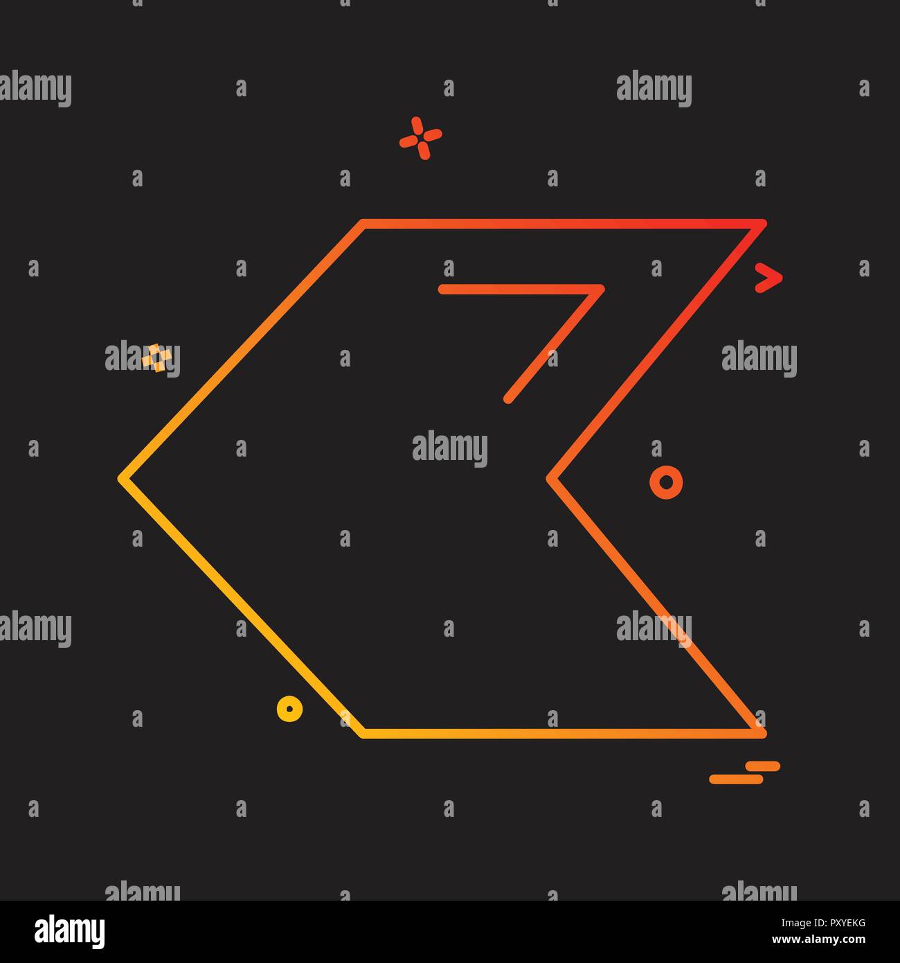 Left icon design vector Stock Vector Image & Art - Alamy