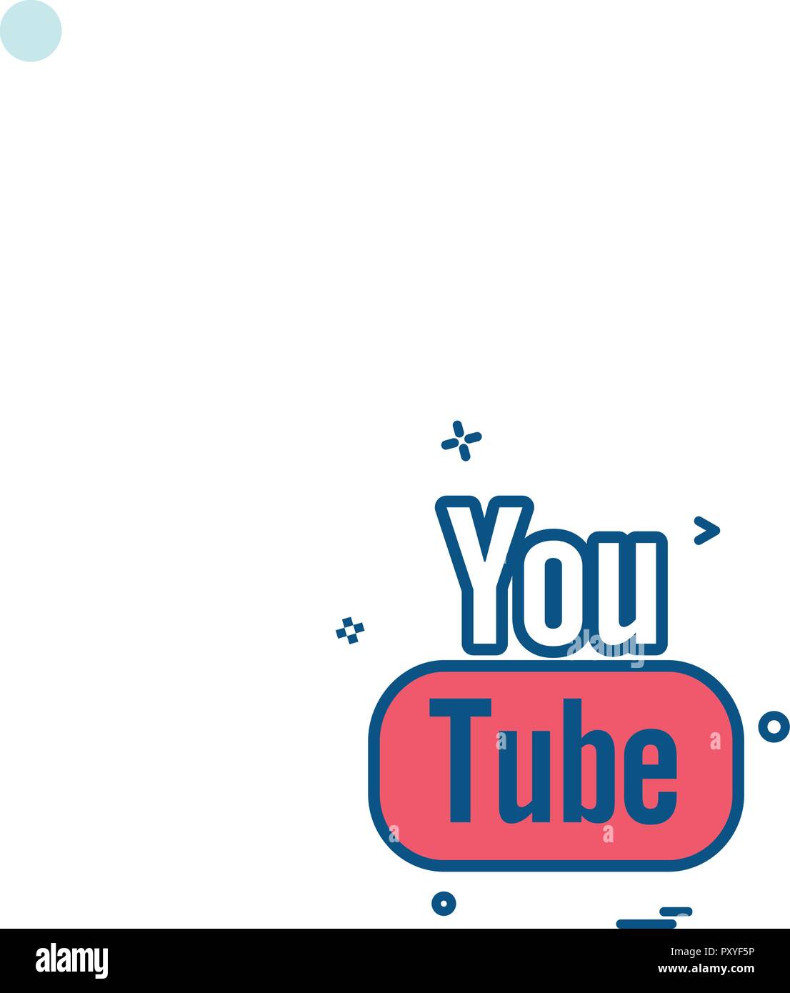 Youtube icon design vector Stock Vector Image & Art - Alamy