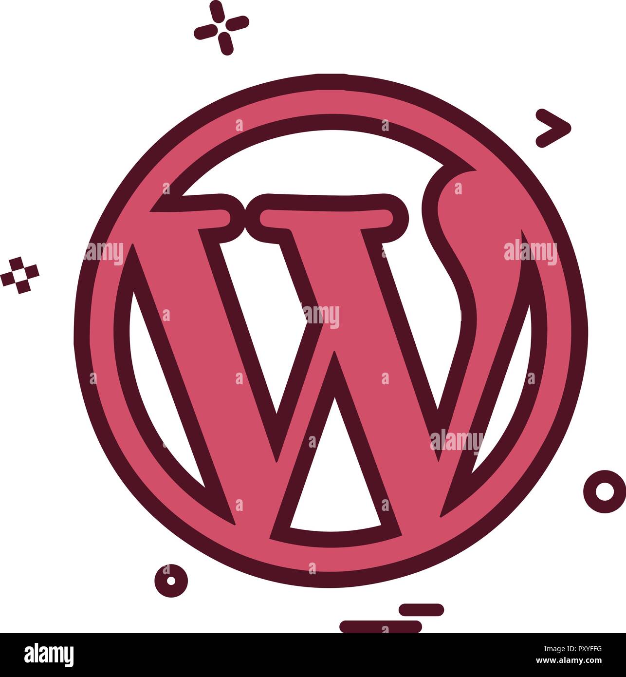Wordpress icon Stock Vector Images - Alamy