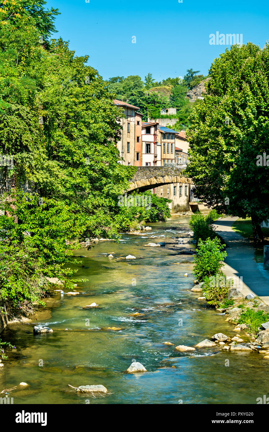 The Gere river in Vienne, the Isere department of France Stock Photo ...