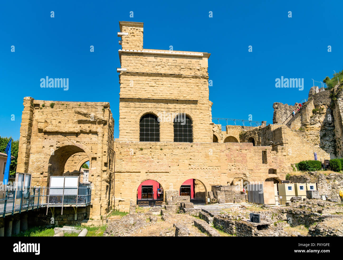 Roman theater of Orange. UNESCO world heritage in Provence, France ...
