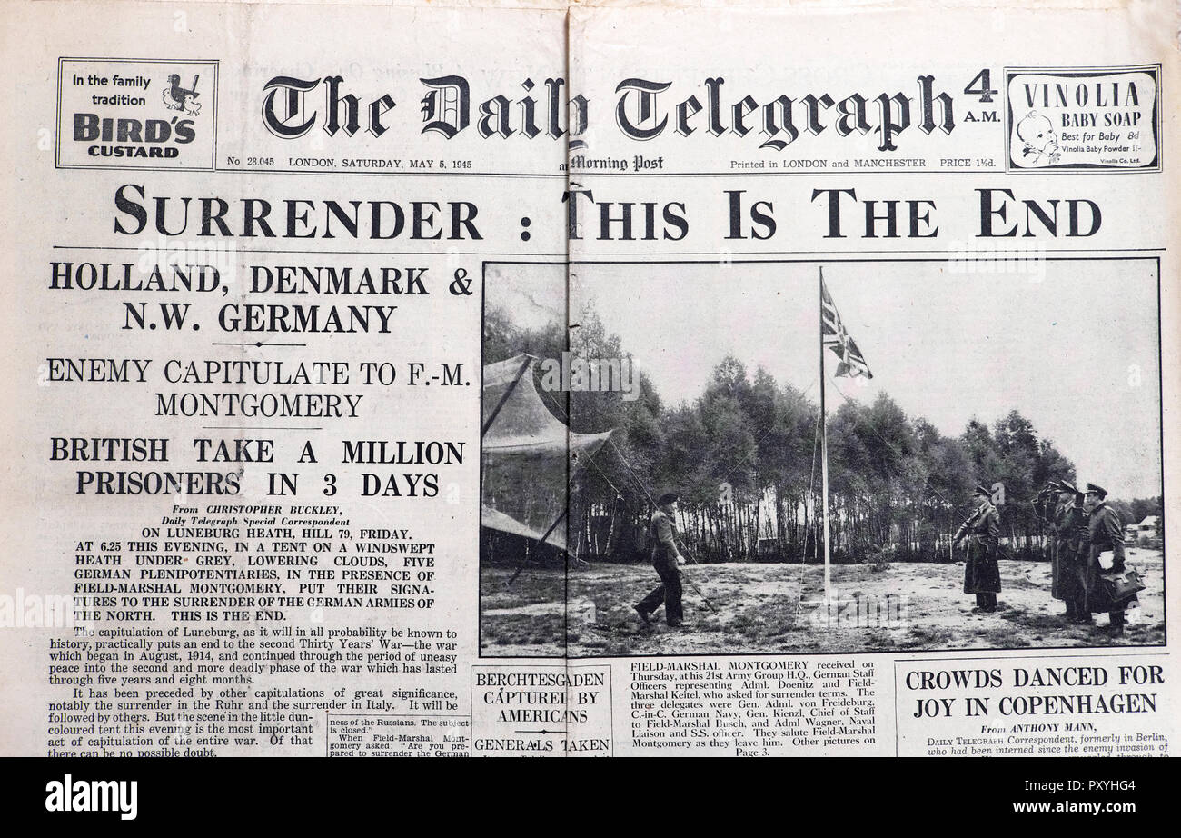End Of Wwii Newspapers Stock Photos & End Of Wwii Newspapers Stock ...