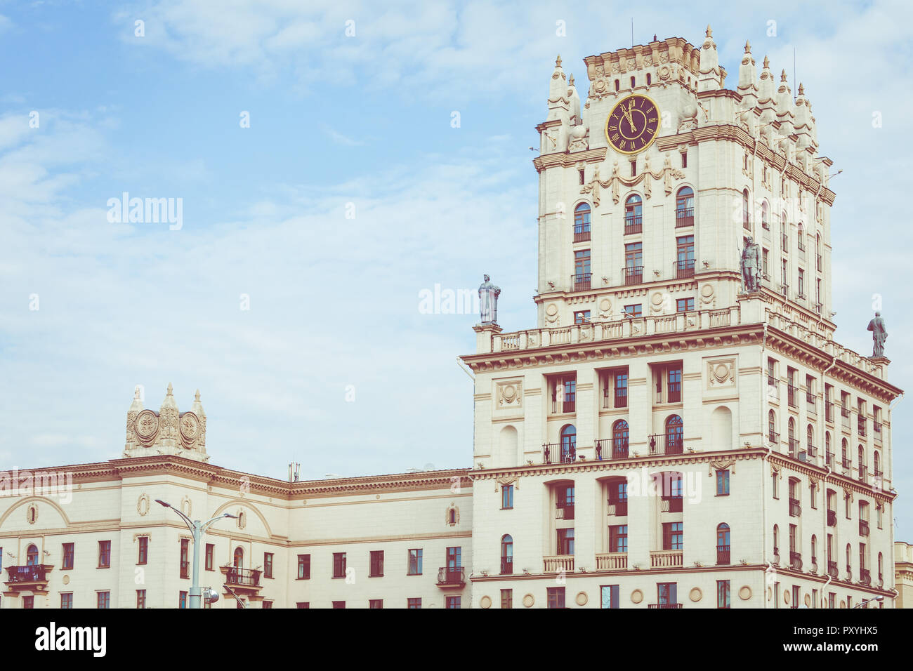 Detailed view of The Gates Of Minsk. Soviet Heritage. Famous Landmark ...