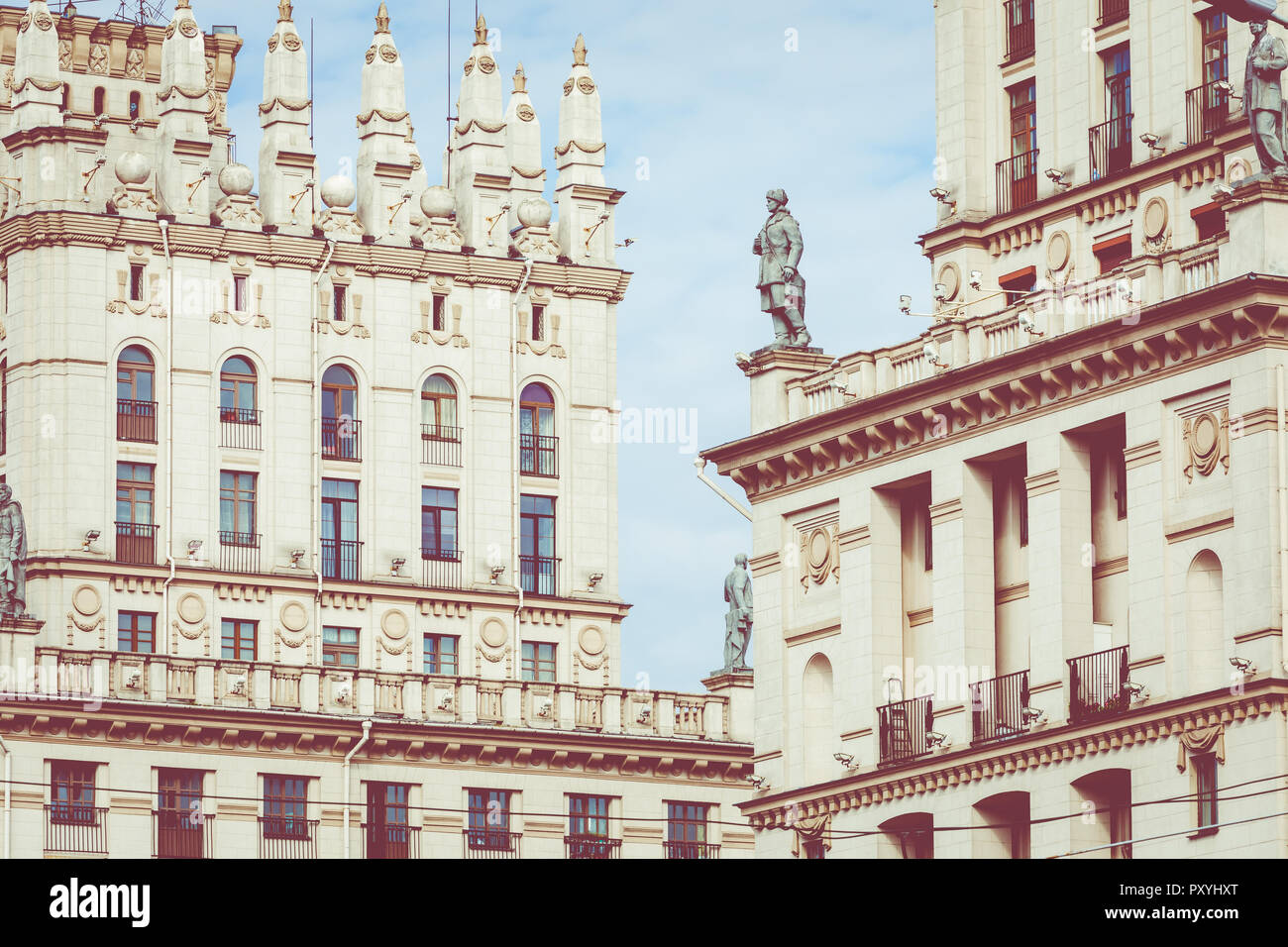 Detailed view of The Gates Of Minsk. Soviet Heritage. Famous Landmark ...