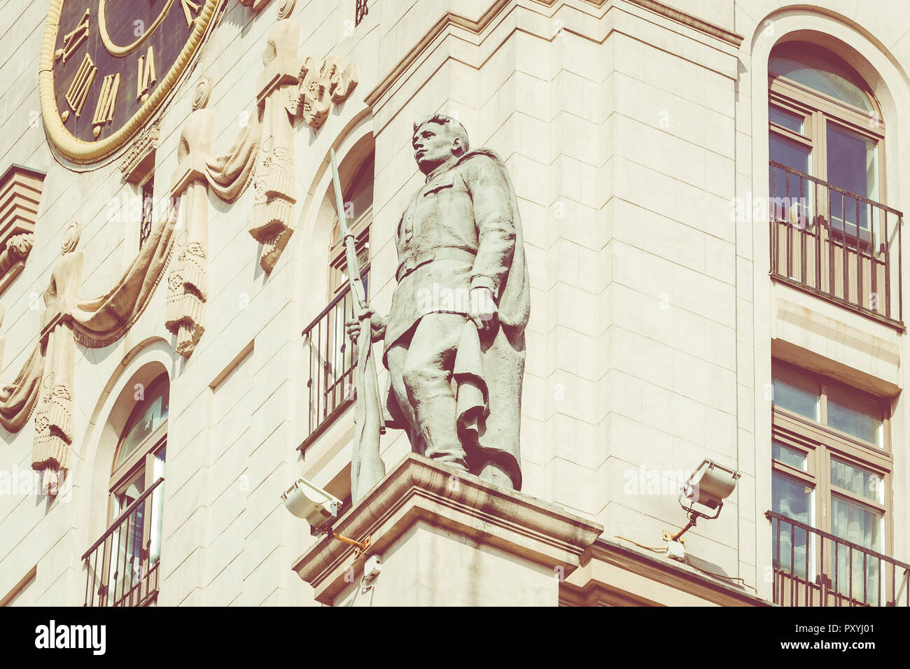 Detailed view of The Gates Of Minsk. Soviet Heritage. Famous Landmark ...