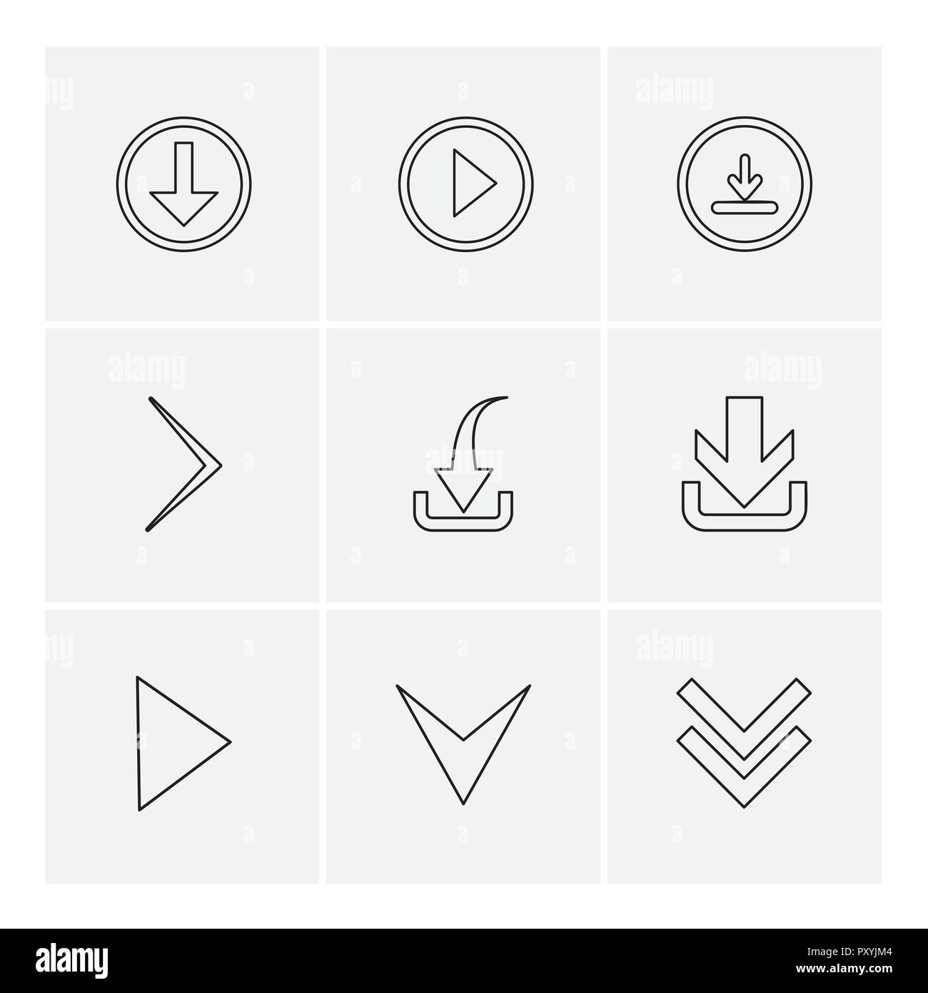 download , play, download , arrows , directions , left , right ...