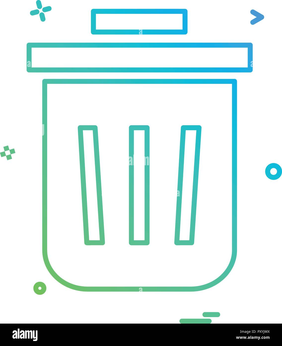 Full food waste bin Stock Vector Images - Alamy