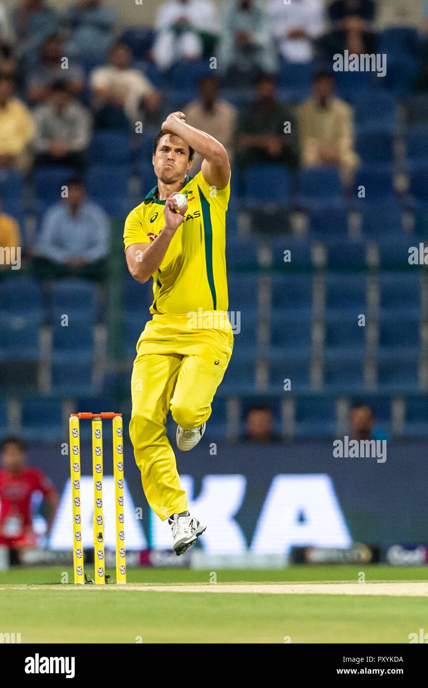 Abu Dhabi, UAE. 24th Oct, 2018. Nathan Coulter-Nile of Australia ...
