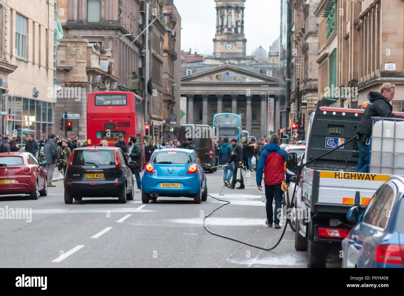 Glasgow, Scotland, UK. 24th October, 2018. On the streets of the City ...