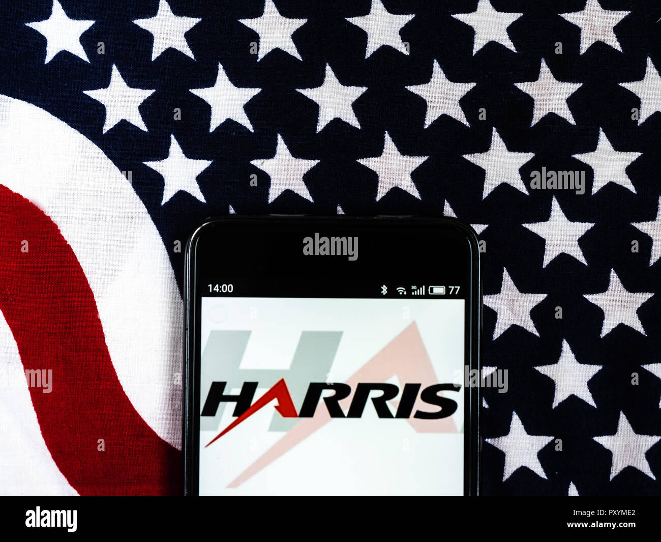Harris corporation logo hi-res stock photography and images - Alamy