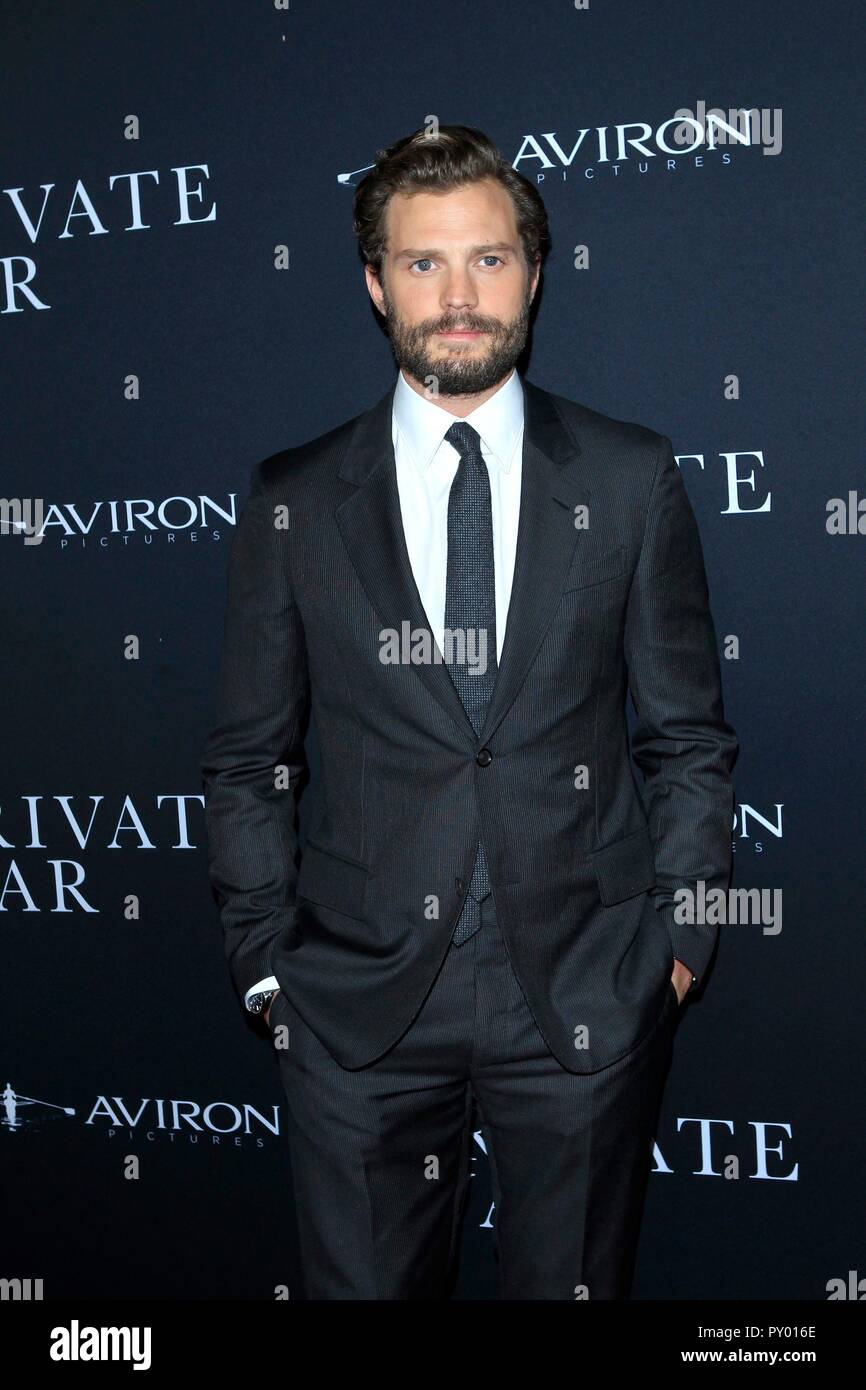 Los Angeles, CA, USA. 24th Oct, 2018. Jamie Dornan at arrivals for A ...