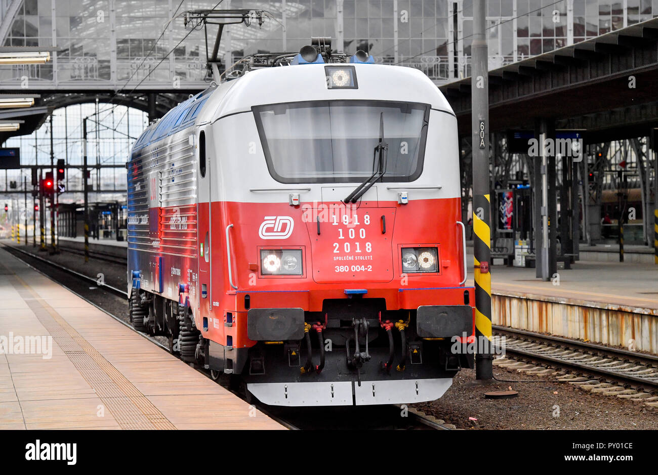 Prague, Czech Republic. 25th Oct, 2018. Ceremonial christening of ...
