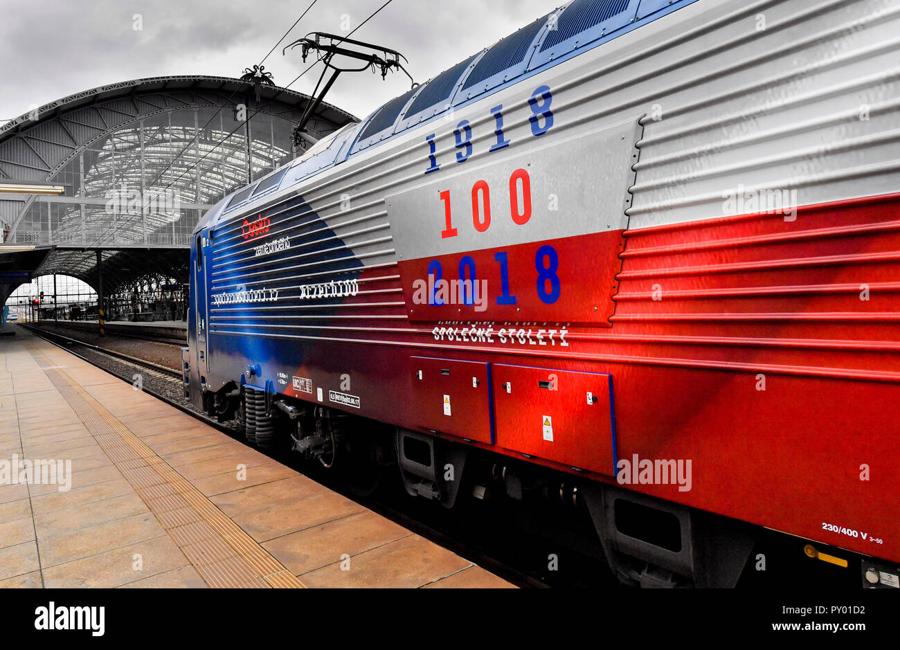 Prague, Czech Republic. 25th Oct, 2018. Ceremonial christening of ...