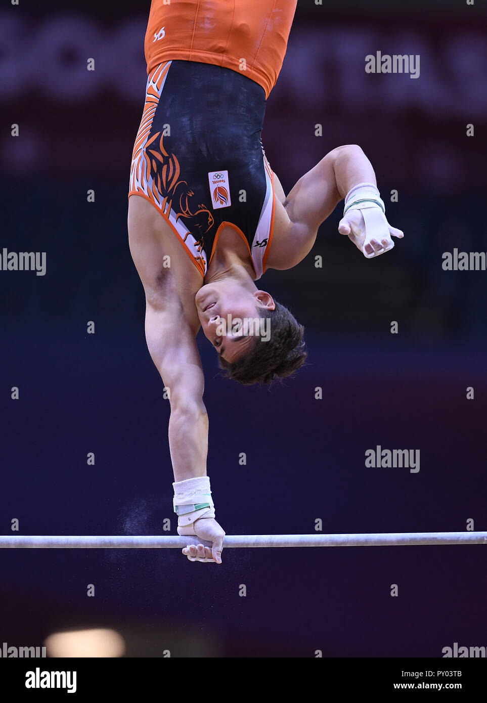 Doha, Katar. 25th Oct, 2018. Frank Rijken (Netherlands) on the ...