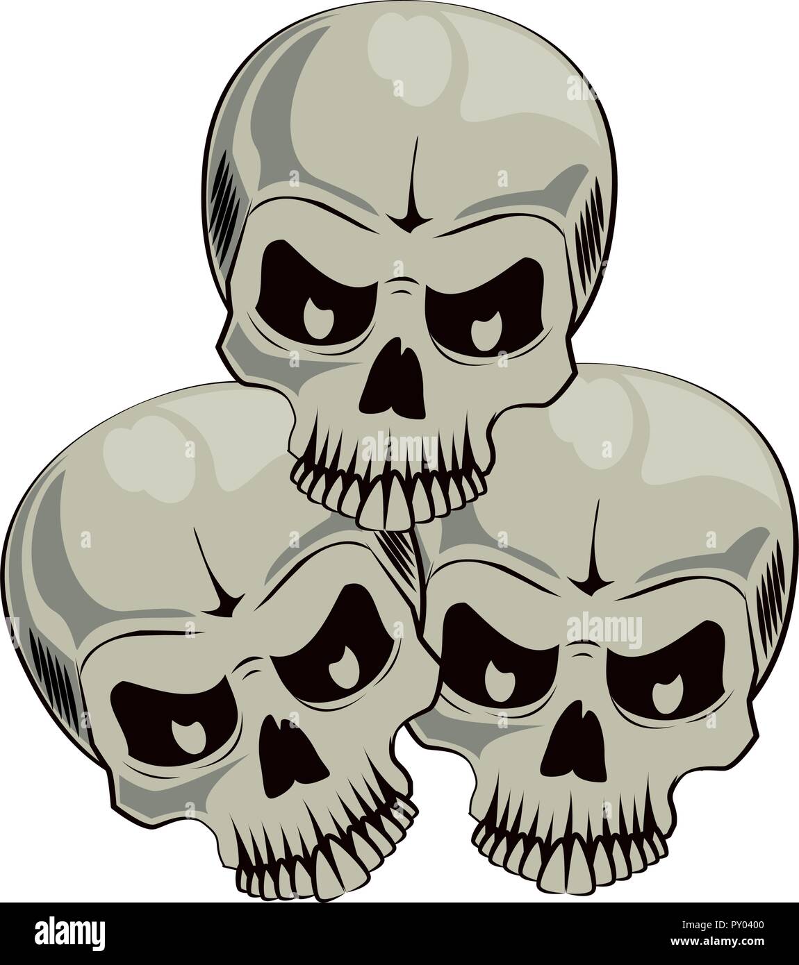 Halloween scary cartoons Stock Vector Image & Art - Alamy