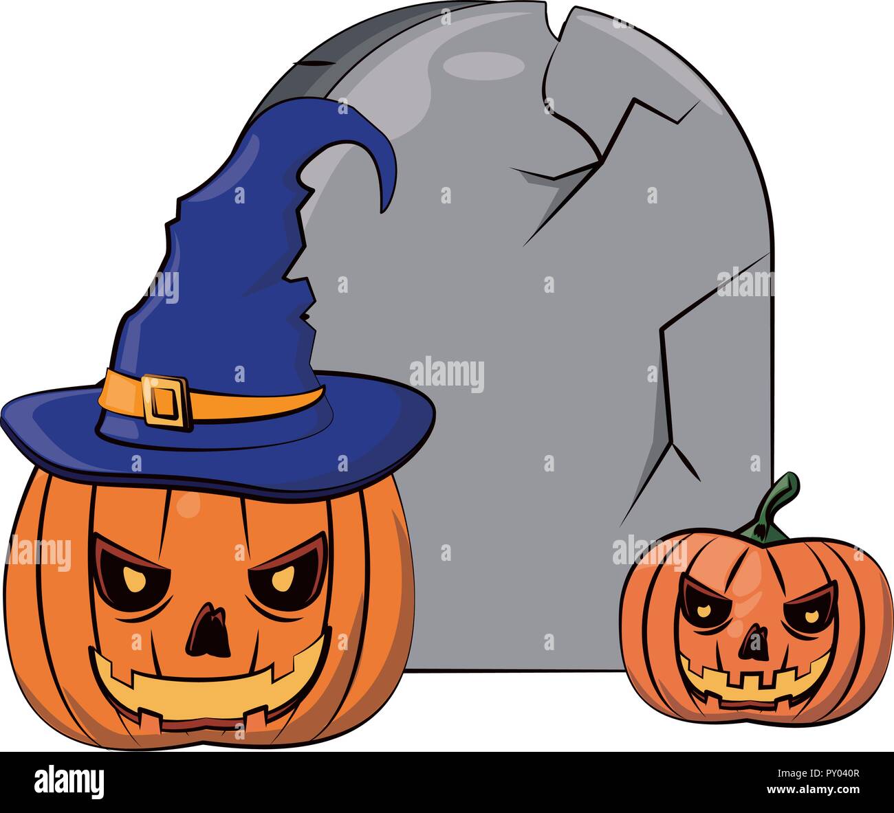 Halloween scary cartoons Stock Vector Image & Art - Alamy