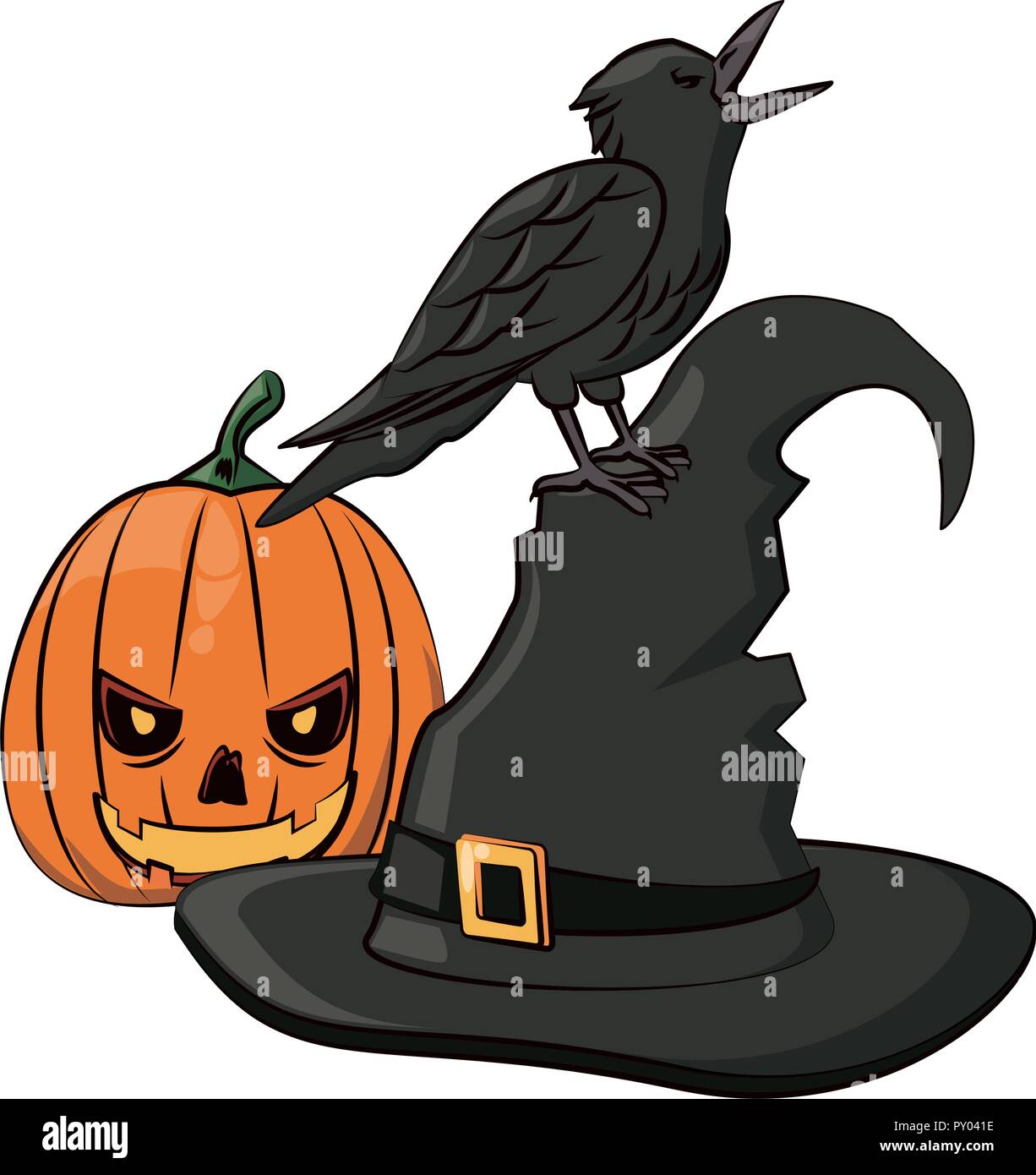 Halloween scary cartoons Stock Vector Image & Art - Alamy