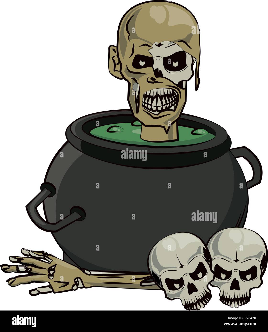 Halloween scary cartoons Stock Vector Image & Art - Alamy