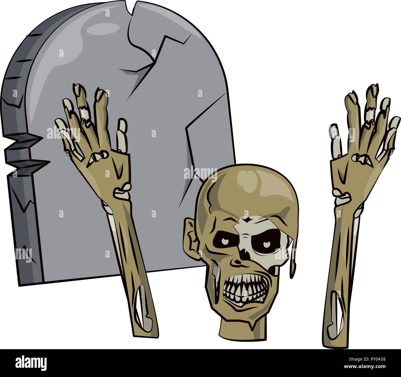 Halloween scary cartoons Stock Vector Image & Art - Alamy