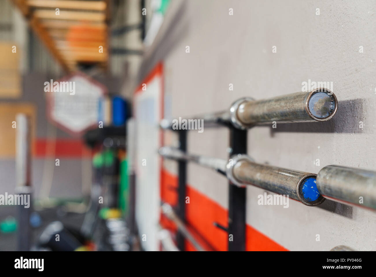 Barbells in gym hi-res stock photography and images - Alamy
