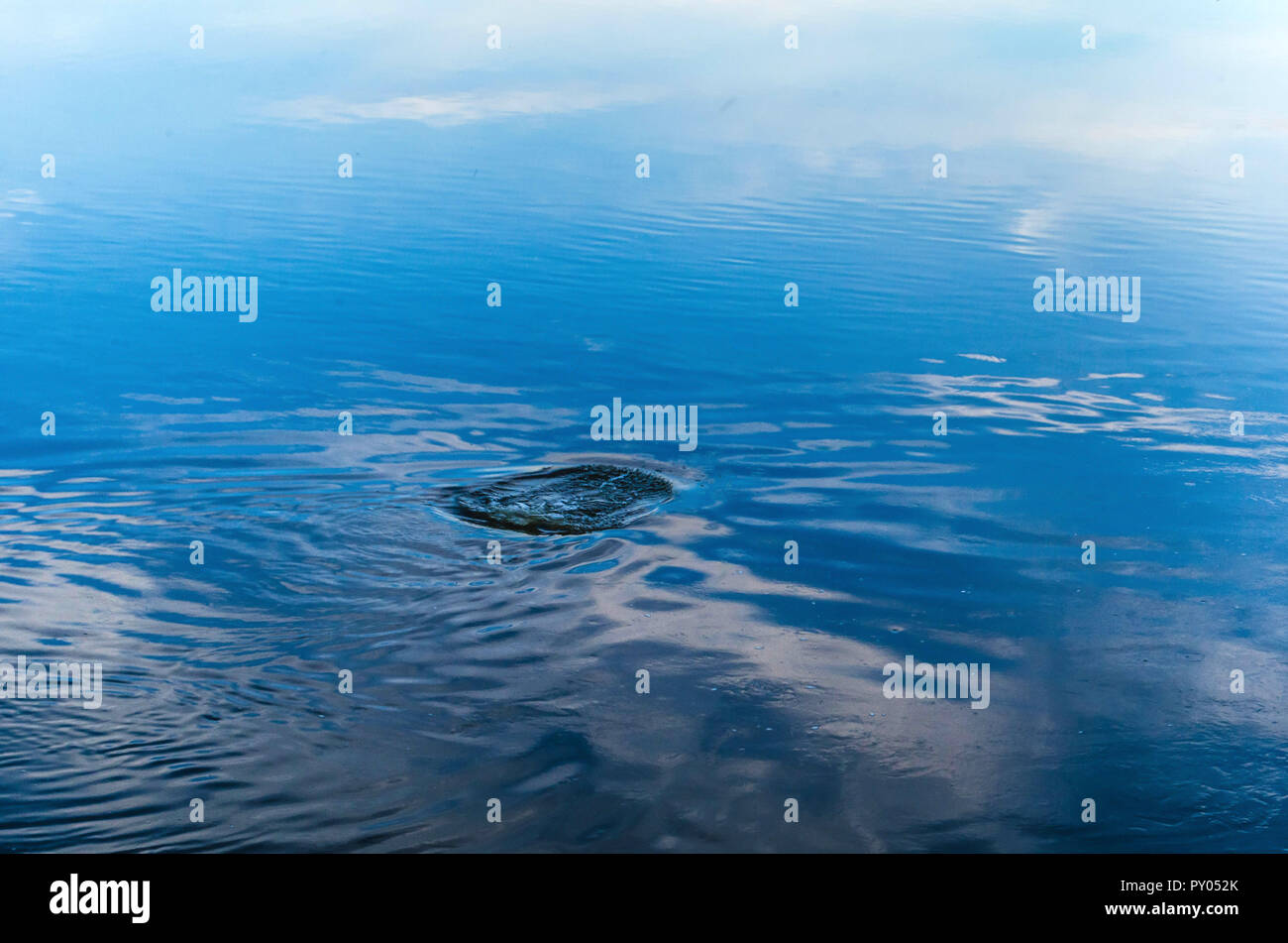 Bubble on the water. Underwater volcano. Wave texture background of ...