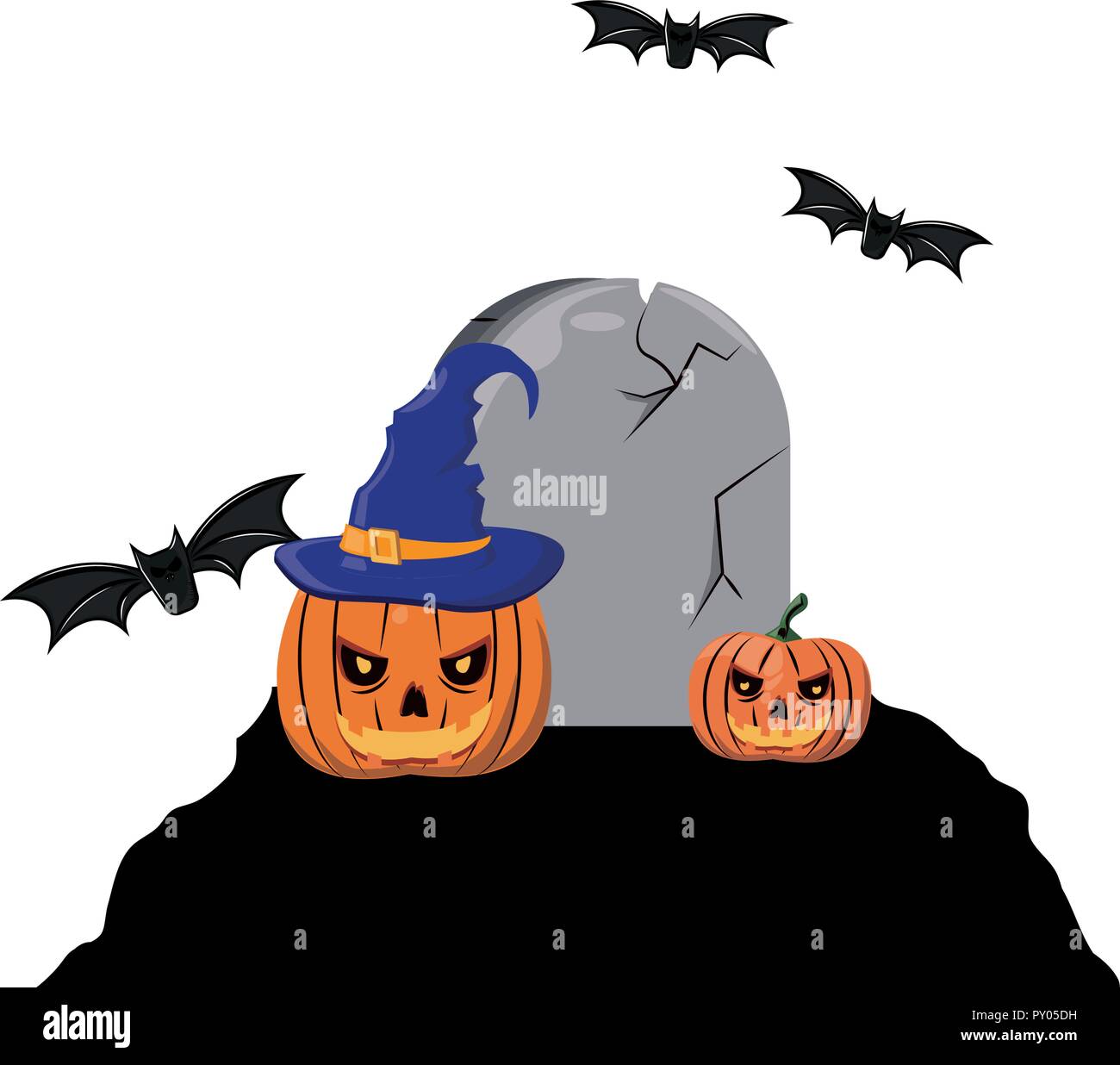 Halloween scary cartoons Stock Vector Image & Art - Alamy