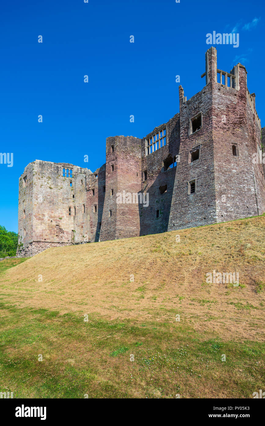 Raglan Castle, Monmouthshire, Wales, United Kingdom, Europe Stock Photo ...