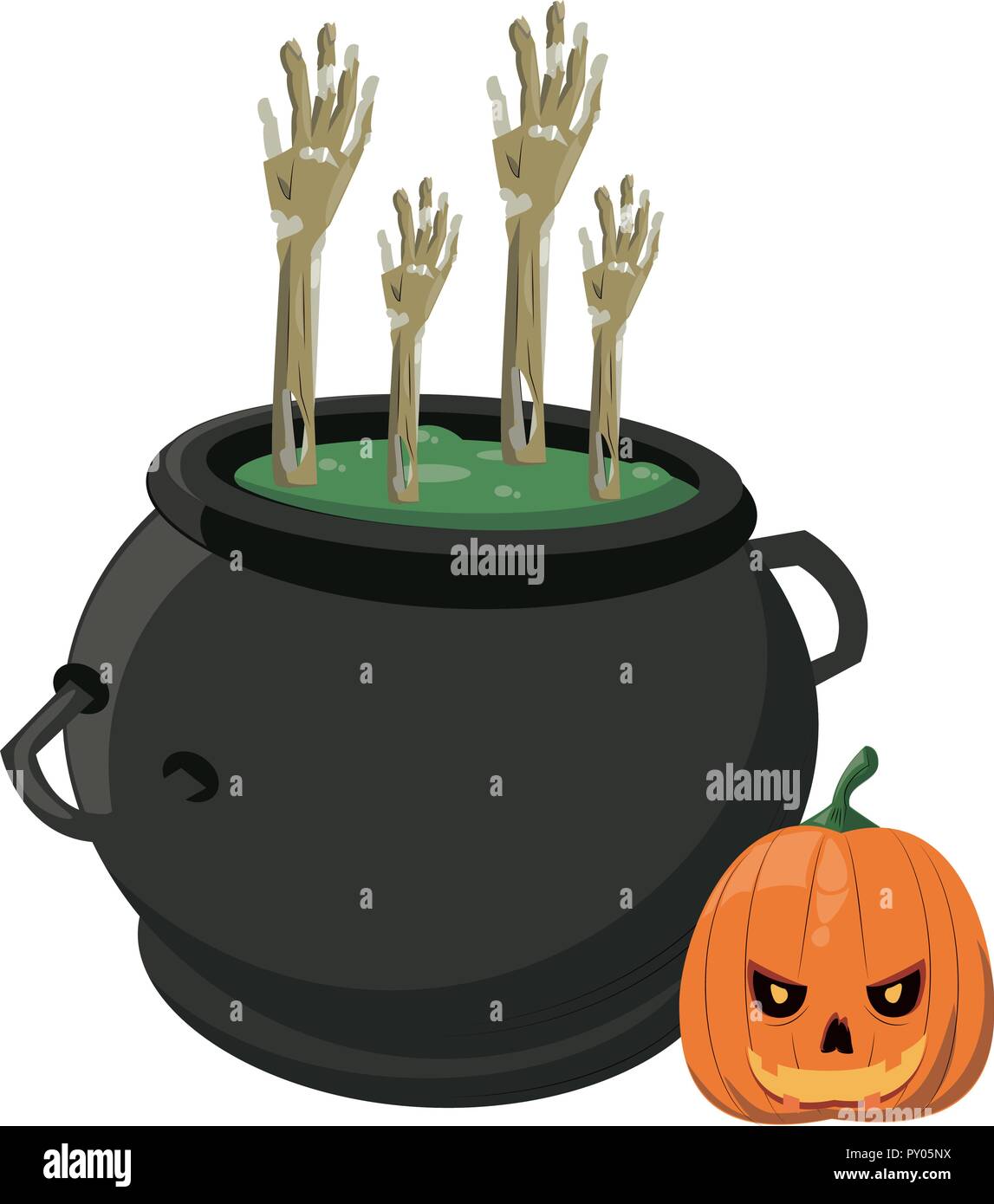 Halloween scary cartoons Stock Vector Image & Art - Alamy