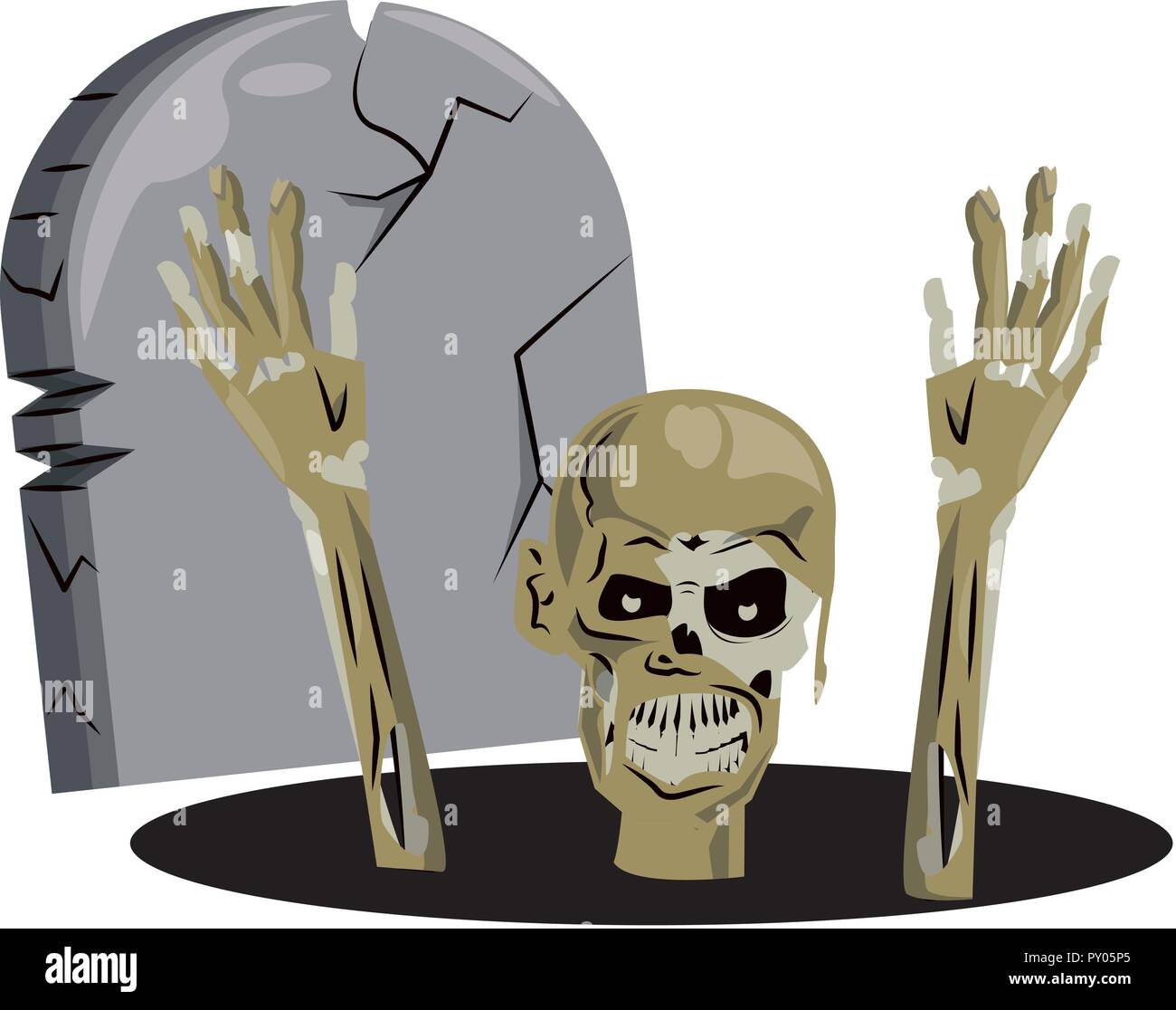 Halloween scary cartoons Stock Vector Image & Art - Alamy