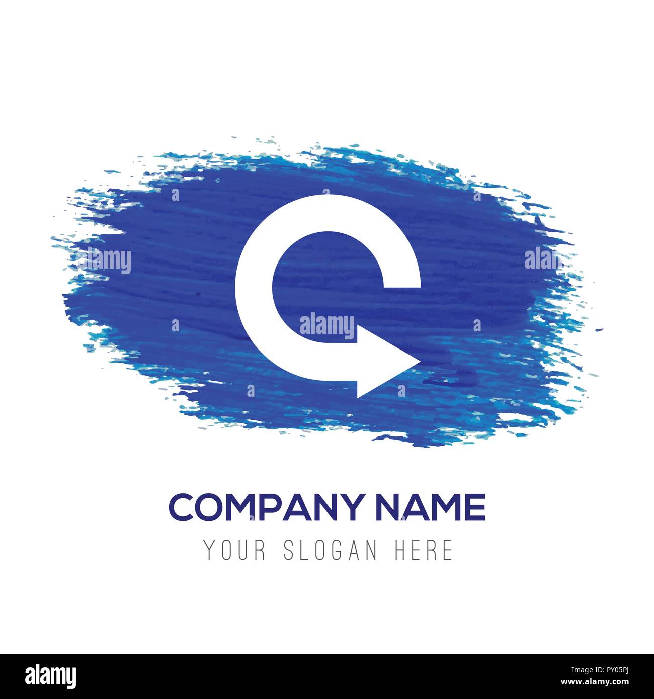 Reload Icon - Blue watercolor background Stock Vector Image & Art - Alamy