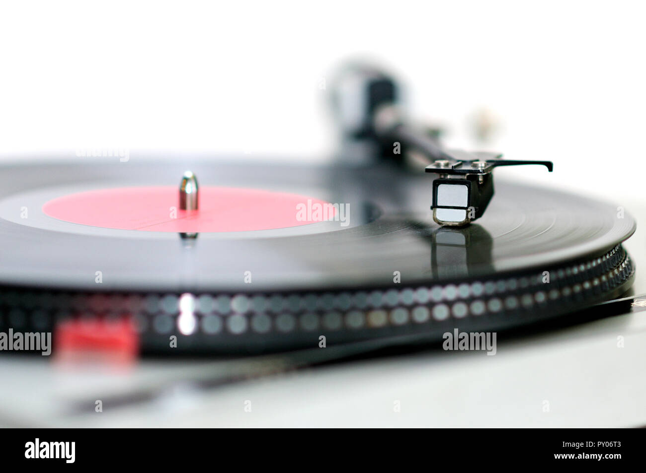 Vintage turntable for playing vinyl discs Stock Photo - Alamy