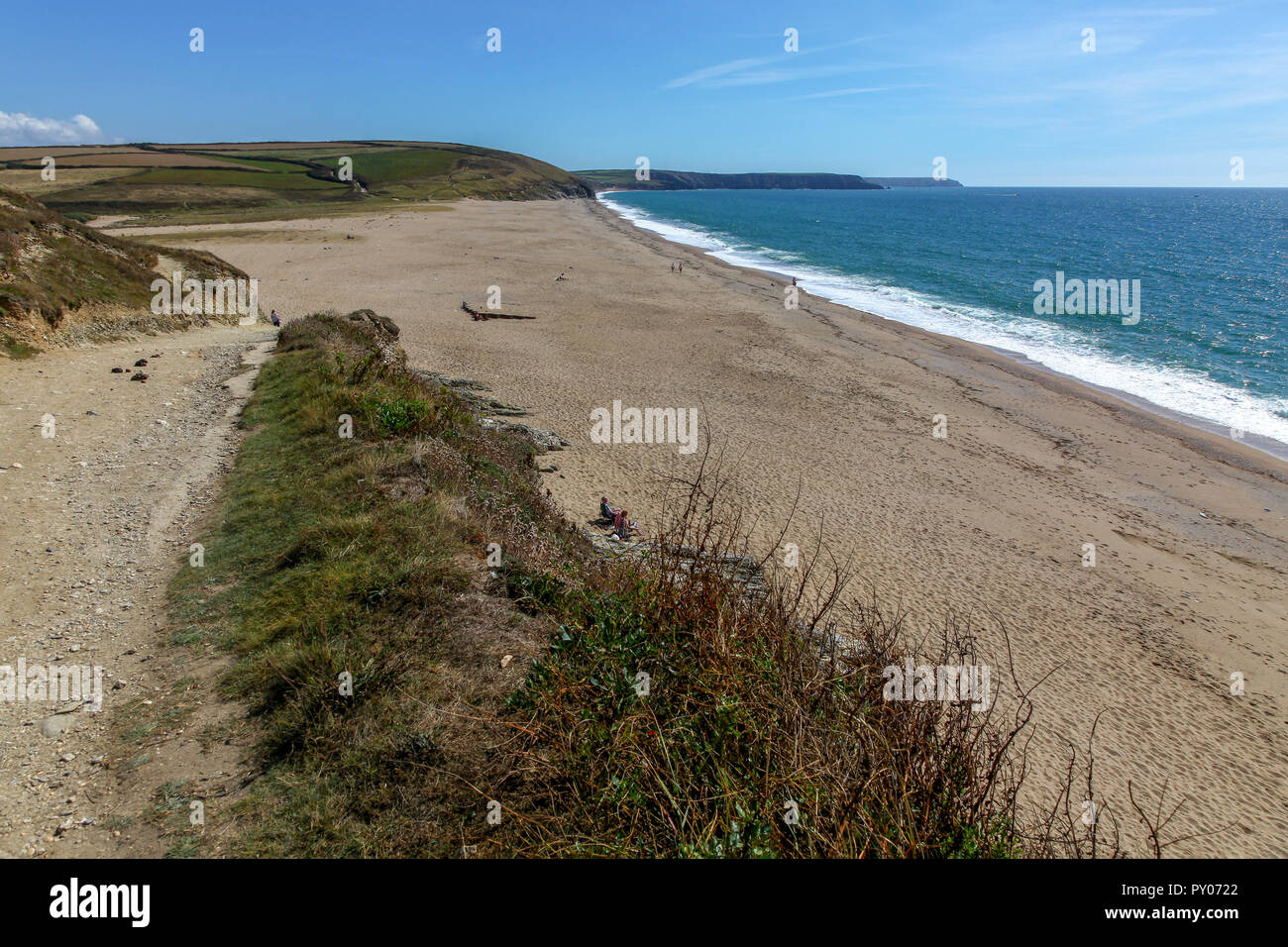 Loe Bar, near to Helston, Cornwall, England, UK Stock Photo - Alamy