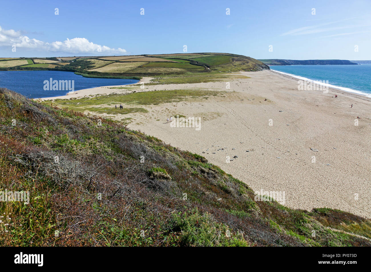 Loe Bar, near to Helston, Cornwall, England, UK Stock Photo - Alamy