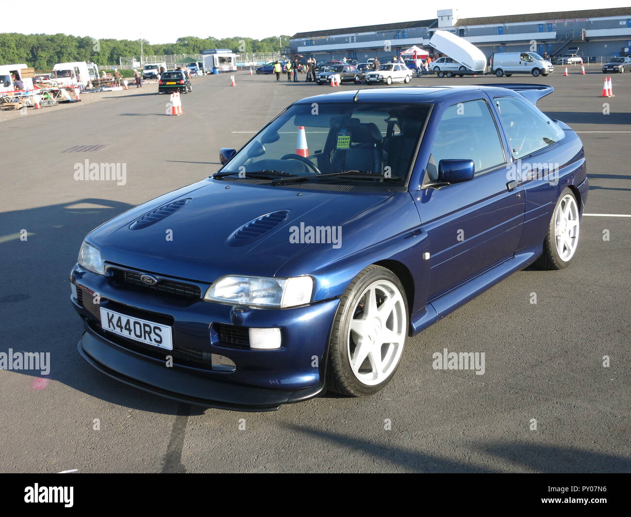 Ford Escort RS Cosworth shown at donnington park race circuit at the RS ...