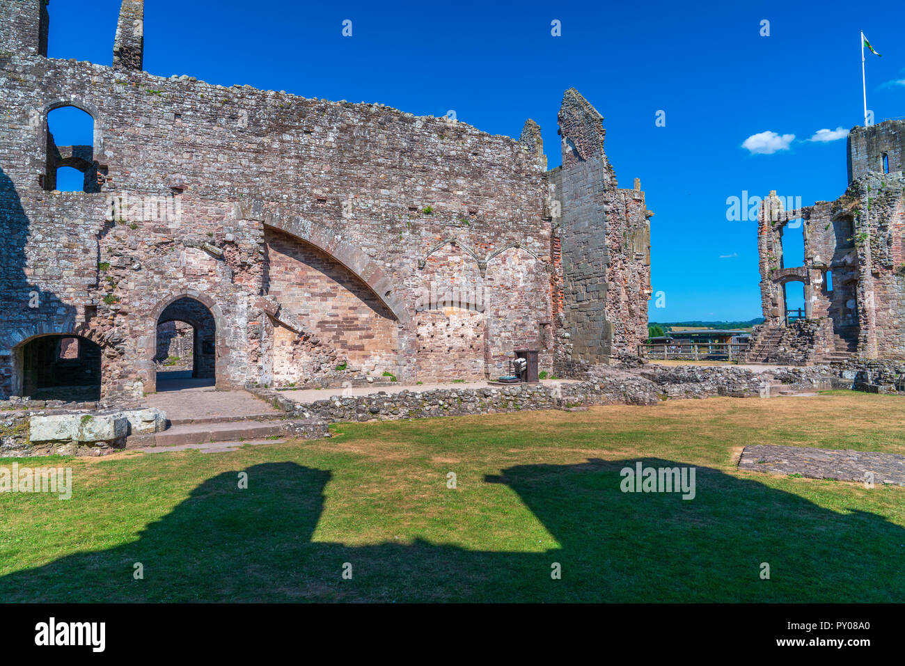 Raglan Castle, Monmouthshire, Wales, United Kingdom, Europe Stock Photo ...