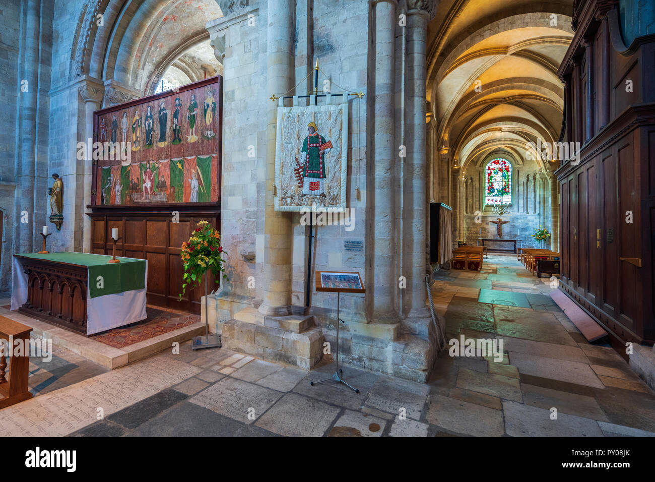 Romsey Abbey, Hampshire, United KIngdom, Europe Stock Photo - Alamy