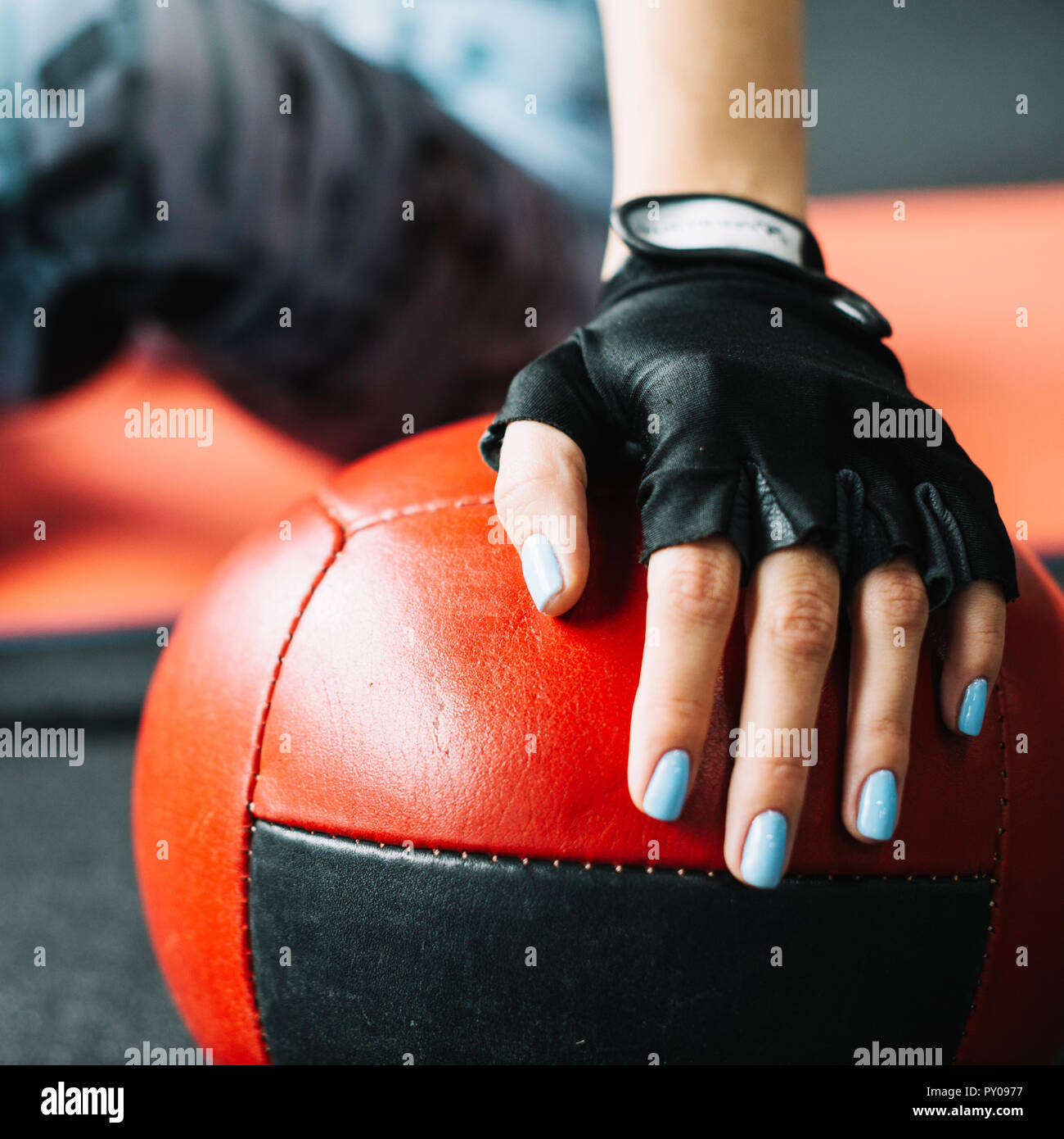 Hand on ball hi-res stock photography and images - Alamy