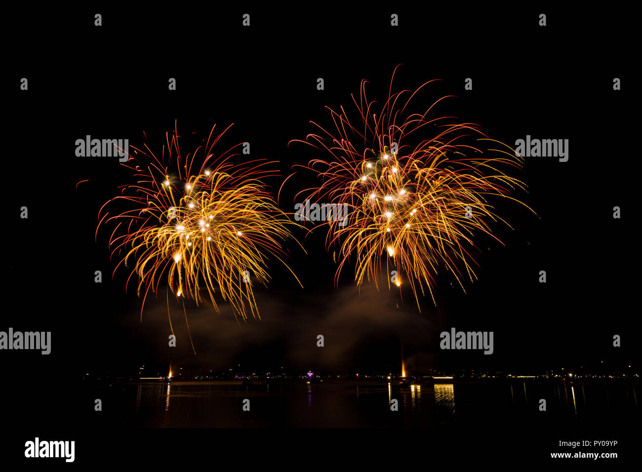 Golden fireball reflection hi-res stock photography and images - Alamy