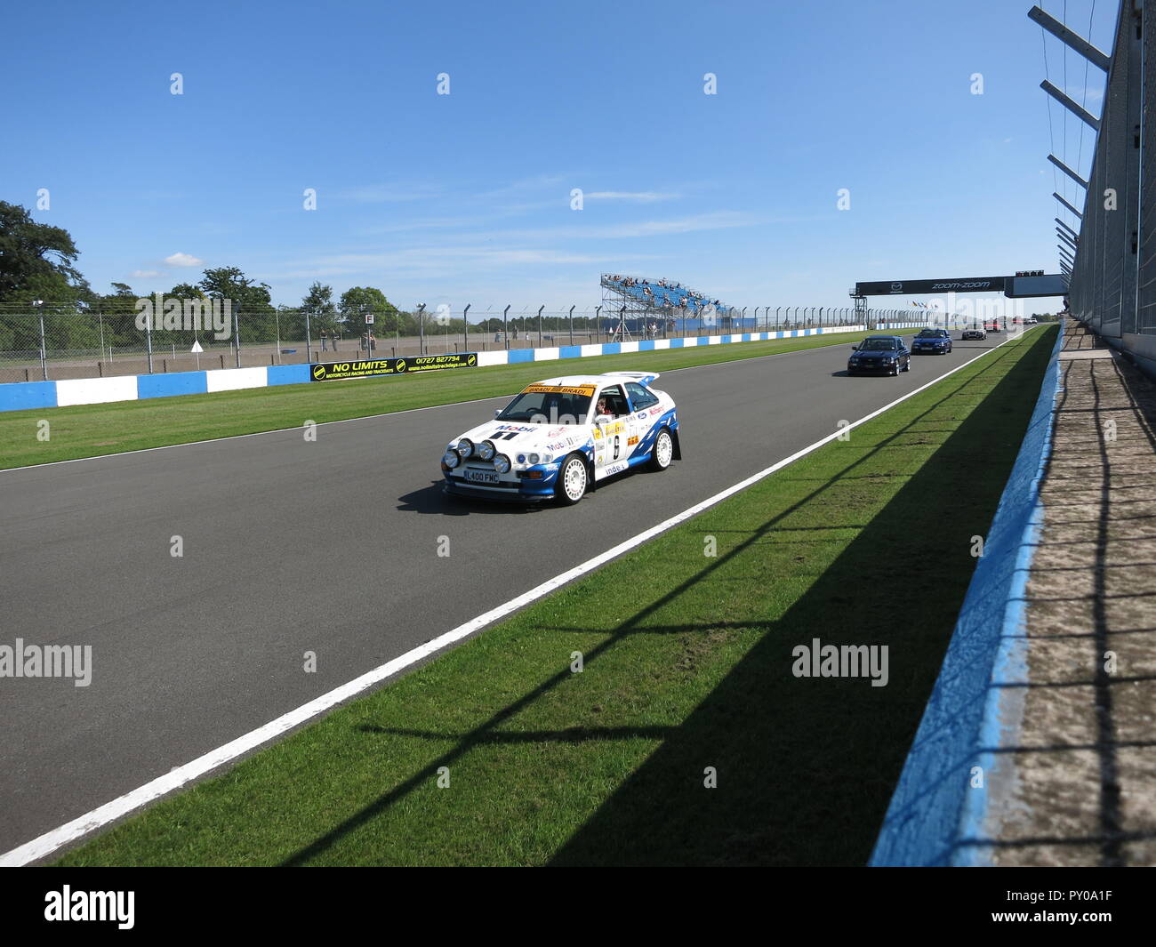 Ford Escort RS Cosworth 4x4 rally car shown at donnington park race ...