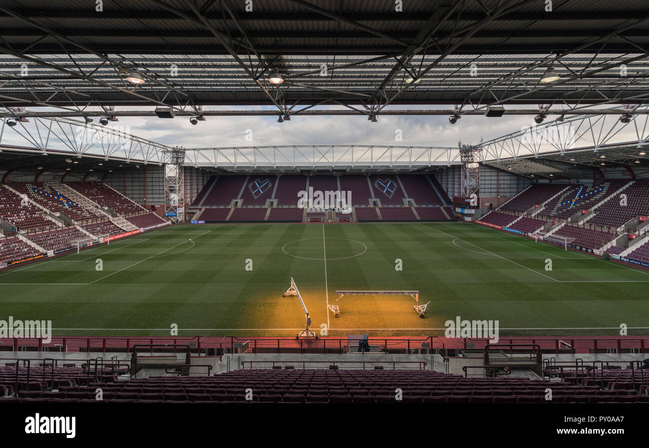 The new main stand, replacing the Archibald Leitch stand at Tynecastle ...