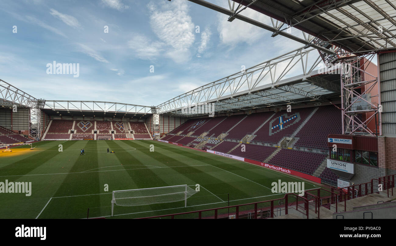 The new main stand, replacing the Archibald Leitch stand at Tynecastle ...