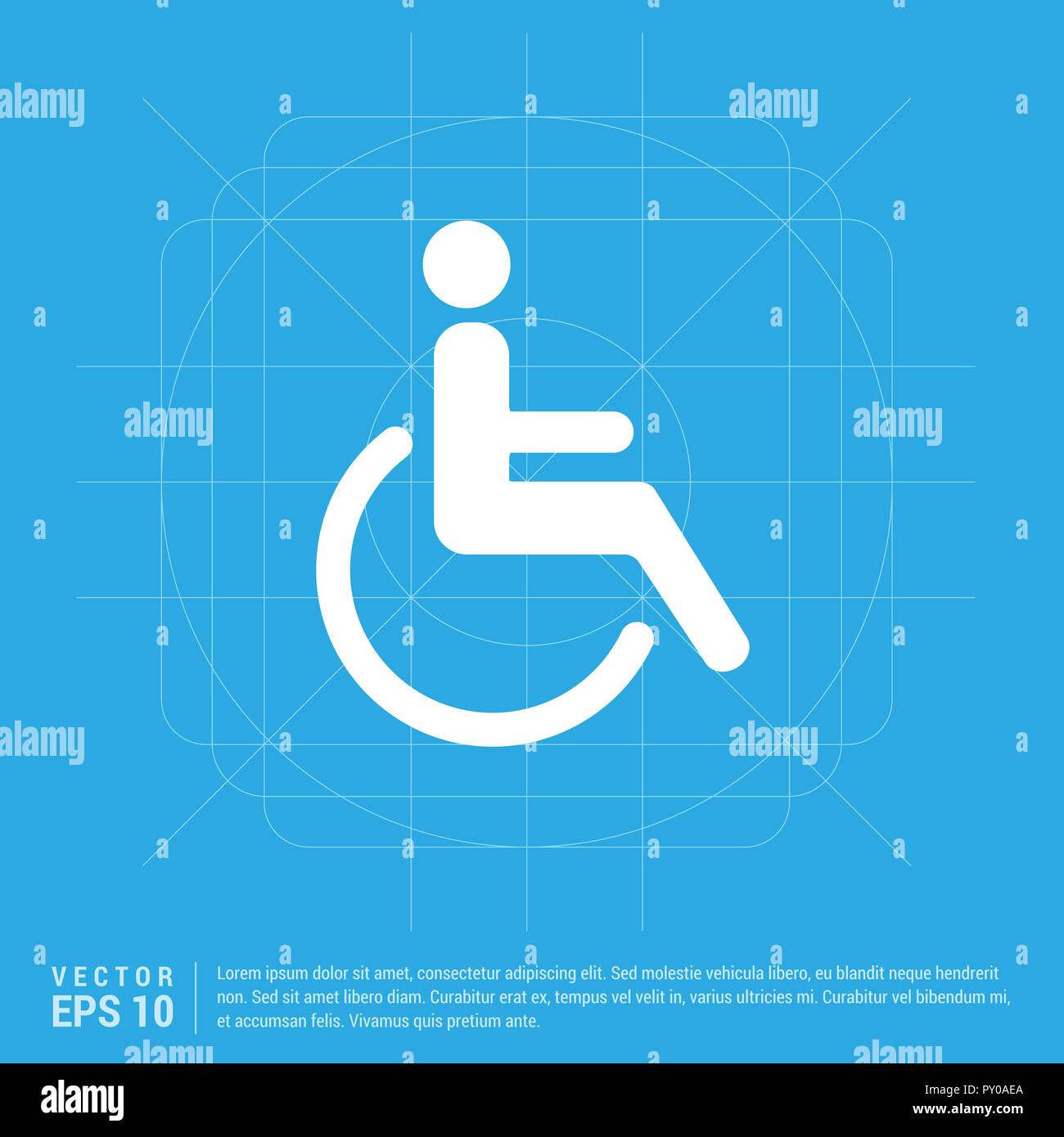 Disabled person icon Stock Vector Image & Art - Alamy