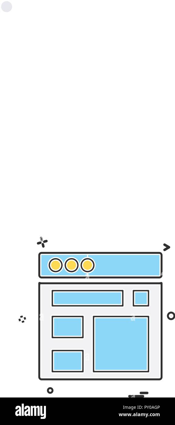Web layouts icon design vector Stock Vector Image & Art - Alamy