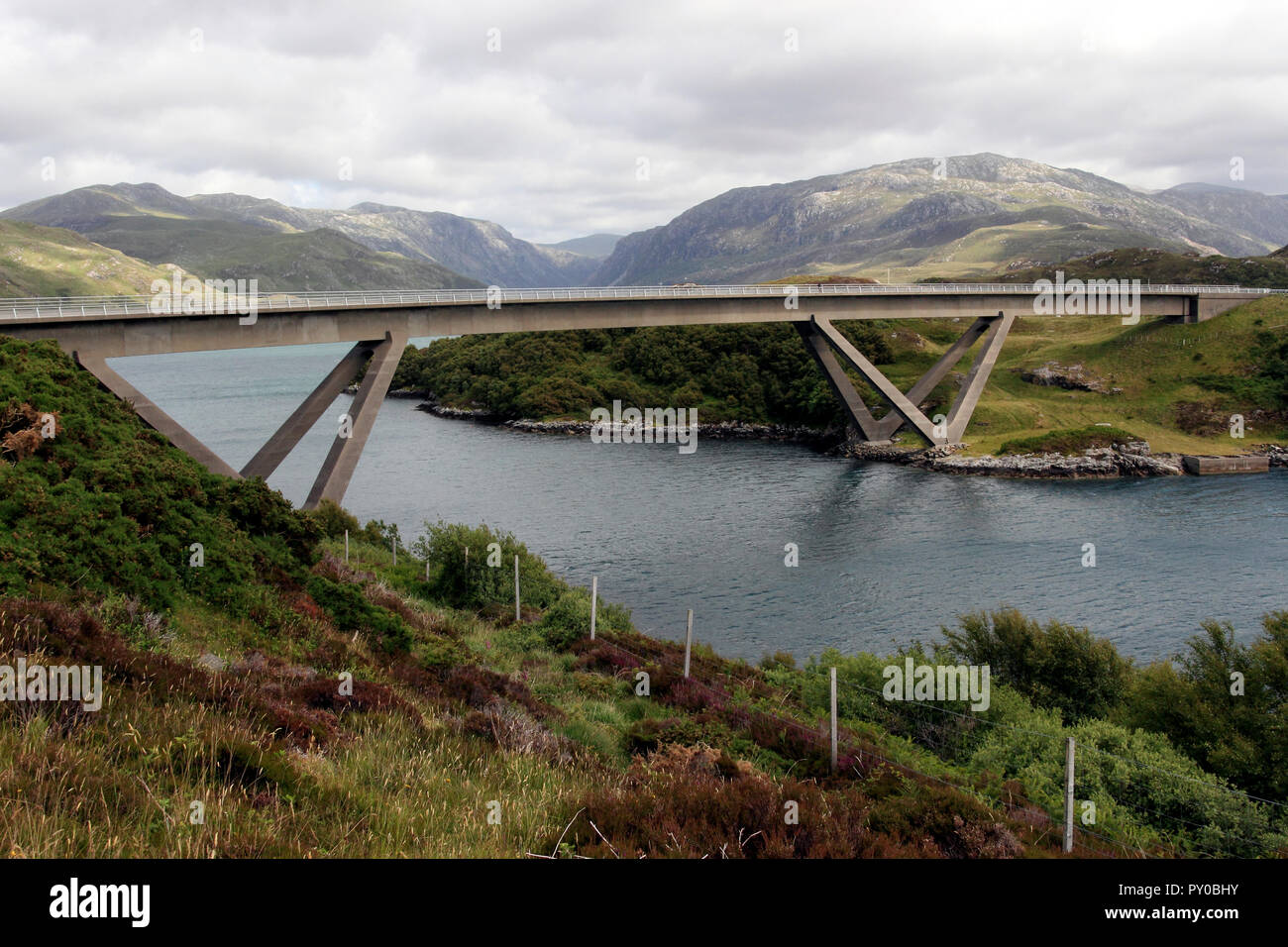 Kylesku Bridge, Scottish Highlands, Scotland, UK Stock Photo - Alamy