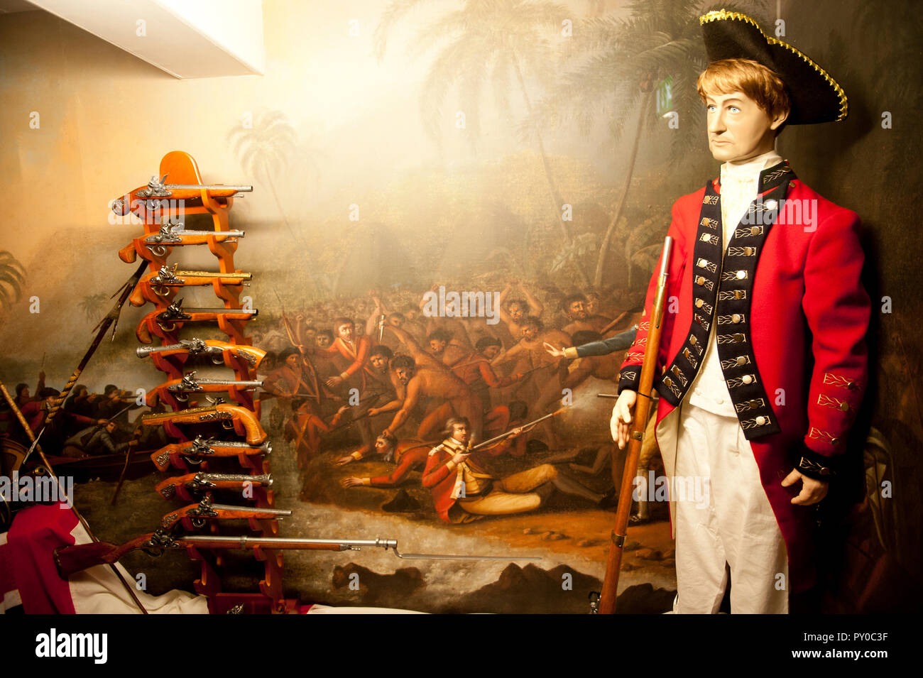 The Endeavour Experience, Whitby. Captain James Cook Stock Photo - Alamy