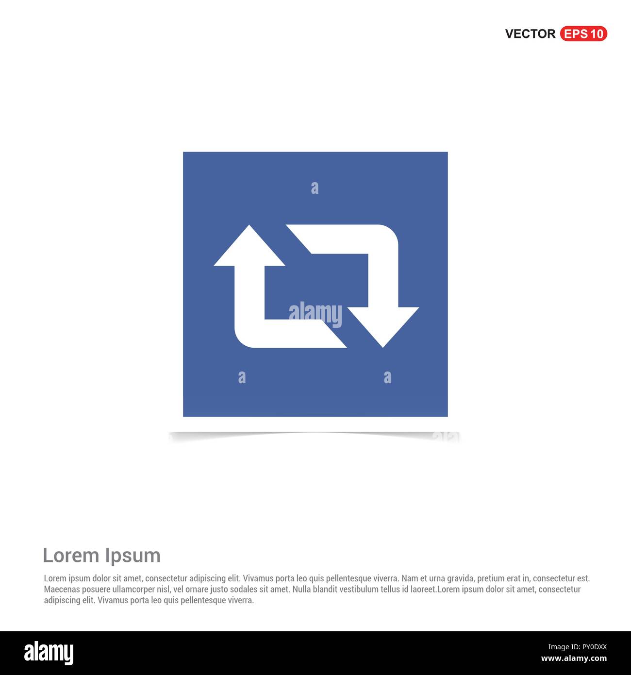 Reload Icon - Blue photo Frame Stock Vector Image & Art - Alamy