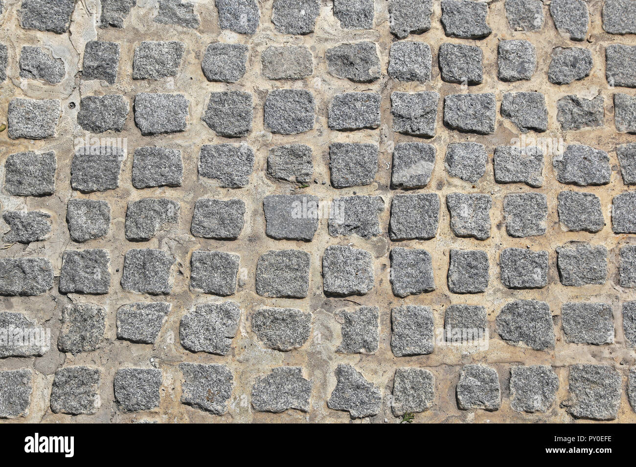Old style cobble stones pavement background texture Stock Photo - Alamy