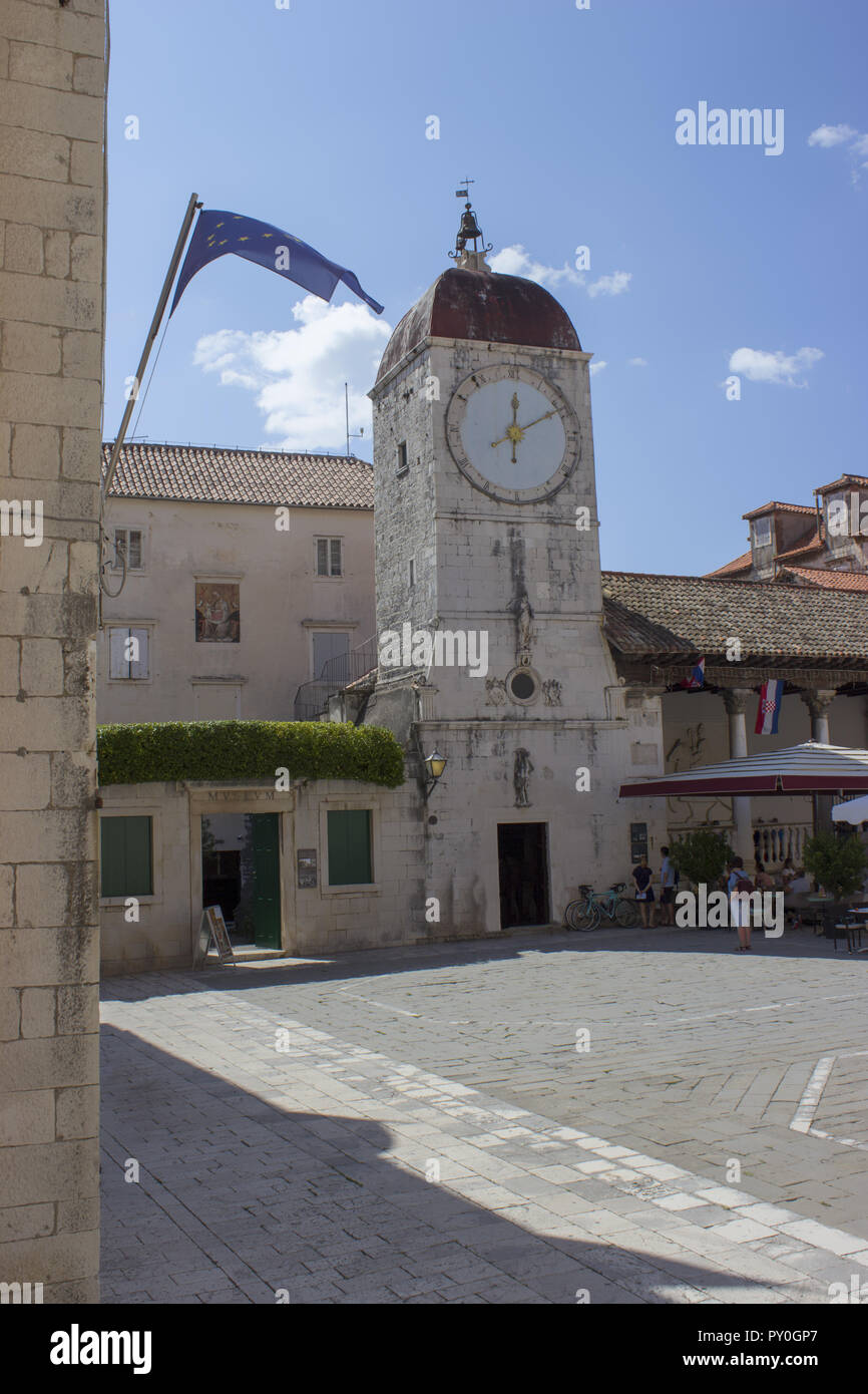 Croatian flag trogir city hi-res stock photography and images - Alamy