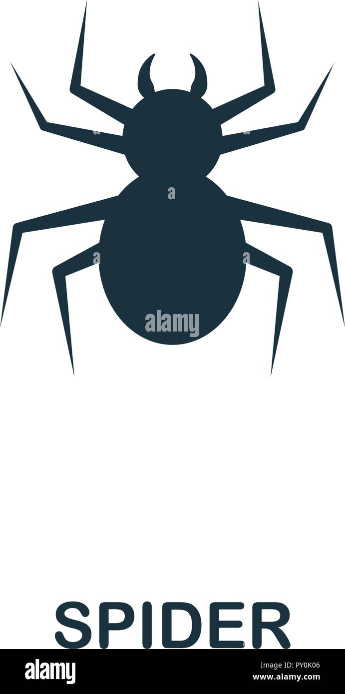 Spider icon. Premium style design from halloween collection. UX and UI ...